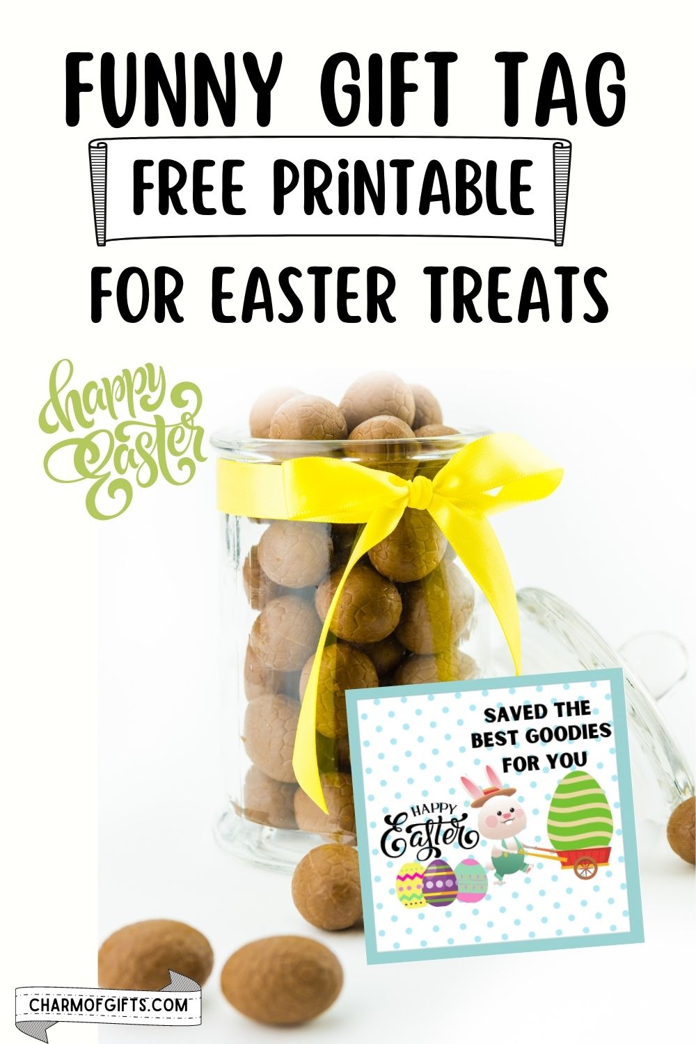 Free Easter Bunny Gift Tags for the Treat Bags